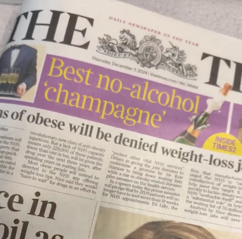 "Front of The Times No Less. Noughty Gets National Press Thumbs Up ...
